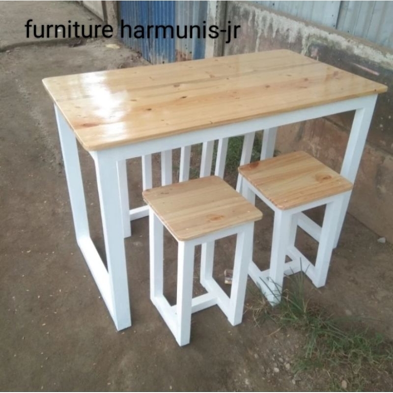 Jual Meja Caffe meja makan minimalis Kayu jati Belanda | Shopee Indonesia