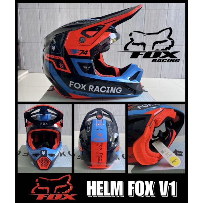 Jual Helm FOX V1 Original Cross Trail | Shopee Indonesia