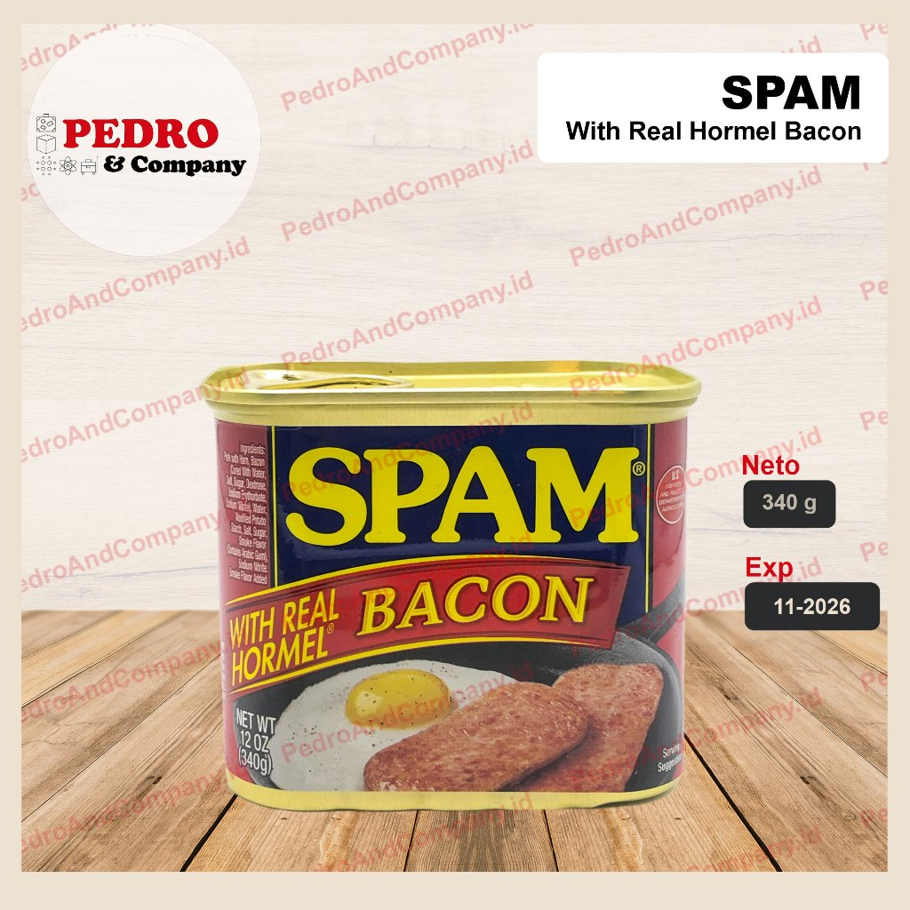 Jual Spam bacon 340 gram - daging kaleng babi | Shopee Indonesia