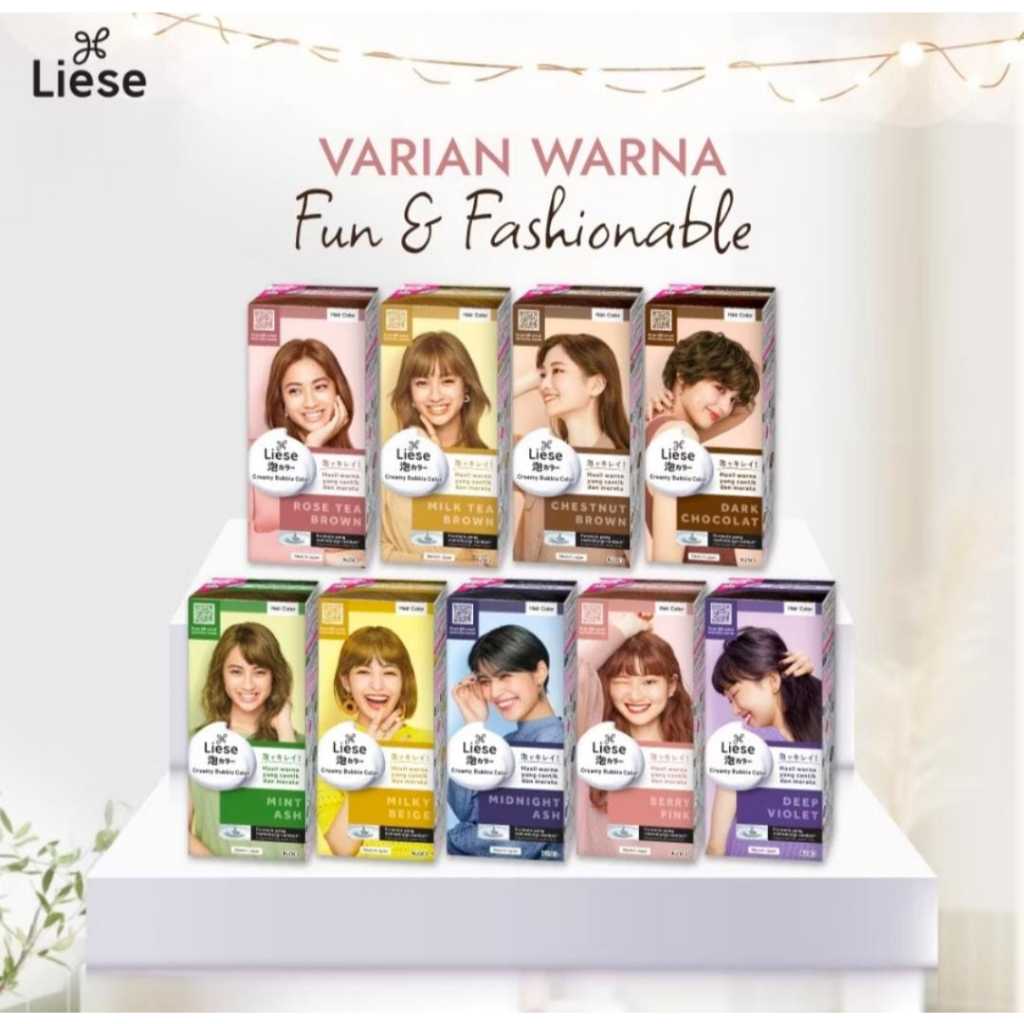 Jual LIESE CREAMY FOAM COLOR BOX || LIESE CREAMY BUBBLE COLOR BOX ALL ...