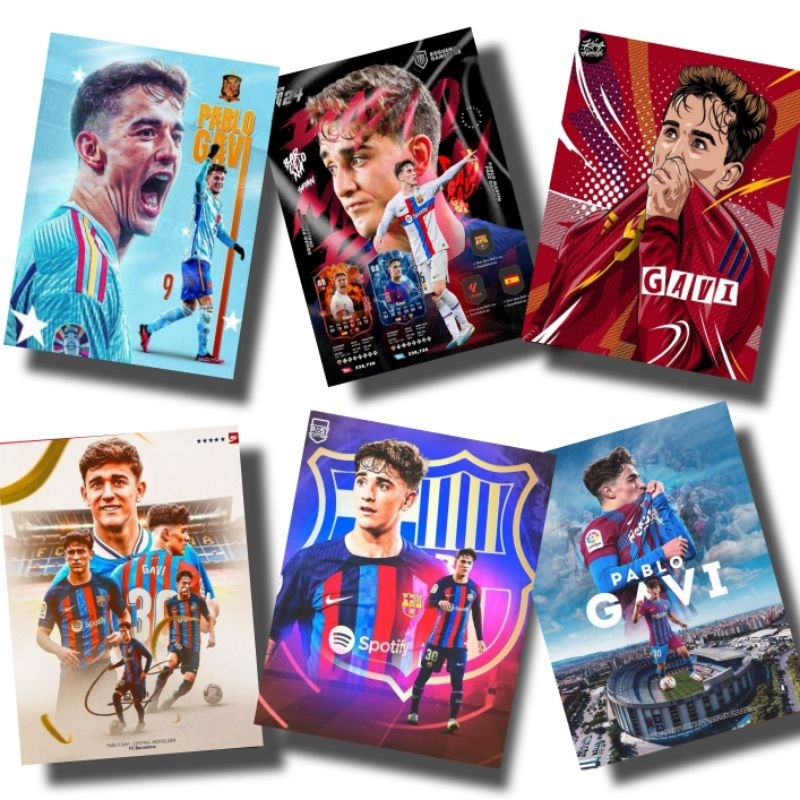 Jual Poster Dinding Pablo Gavi Ukuran A3+ Tinggi 48cm Lebar 32cm ...