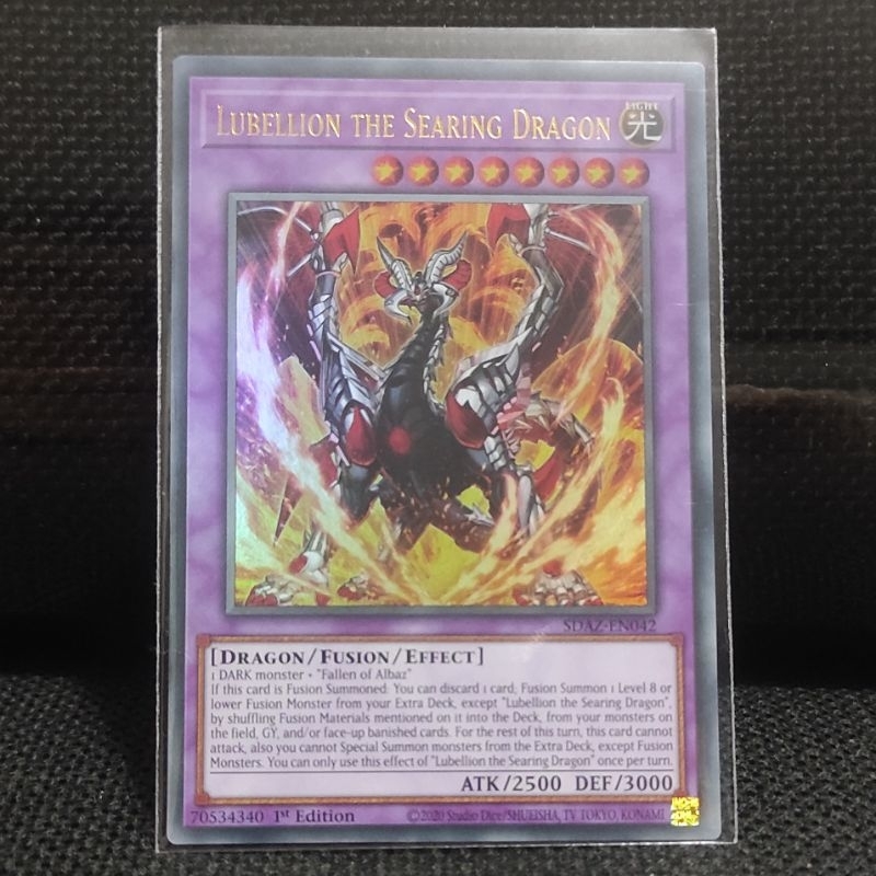 Jual Kartu Yugioh TCG Lubellion the Searing Dragon Ultra Rare UR ORI SDAZ NM | Shopee Indonesia