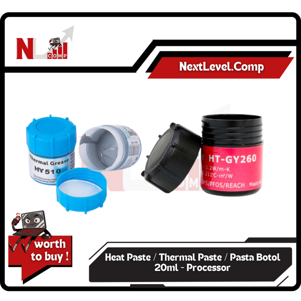 Jual Thermal Paste / Heat Paste / Pasta Botol 20ml GREY | Shopee Indonesia