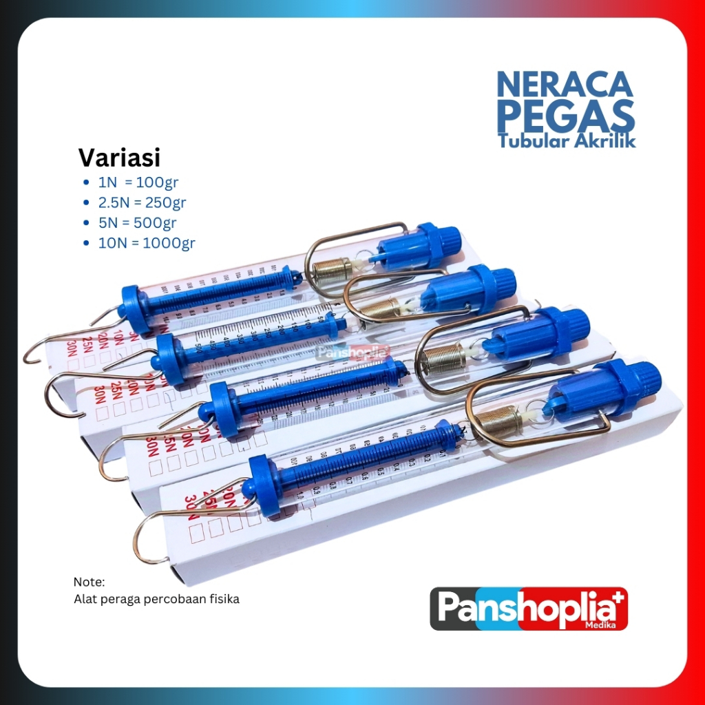 Jual Neraca Pegas Akrilik / Neraca Pegas Percobaan Fisika / Dinamometer ...