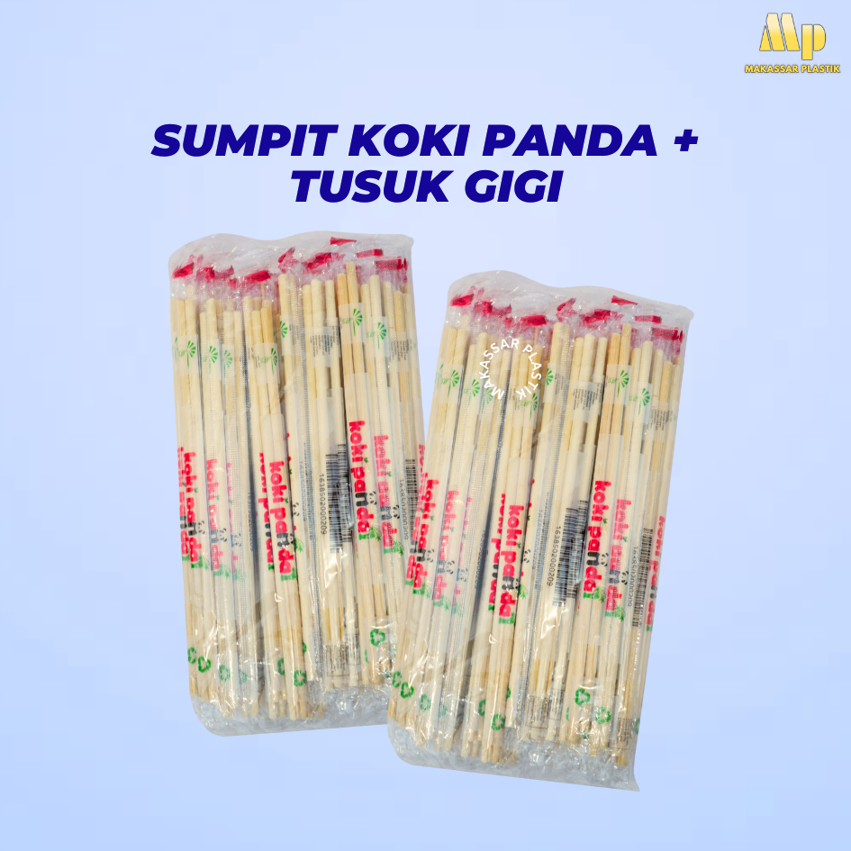 Jual SUMPIT KOKI PANDA + TUSUK GIGI / SUMPIT KAYU / SUMPIT MAKANAN @50 ...