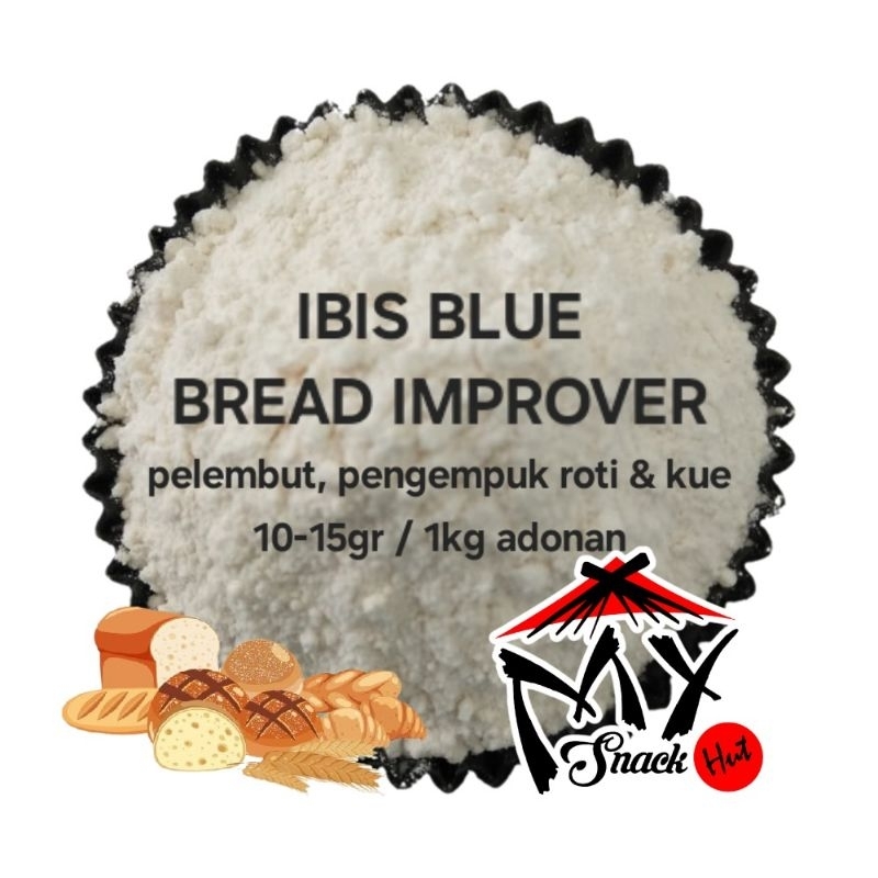 Jual IBIS BLUE 50GR PELEMBUT ROTI PENGEMPUK BREAD IMPROVER TAWAR MANIS DONAT BAKPAO DANISH ...
