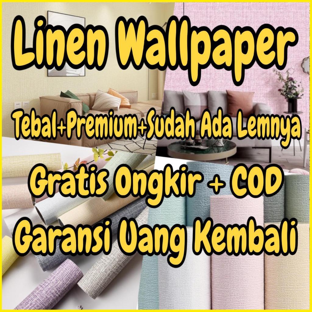 Jual LINEN Wallpaper Linen Roll | Wallpaper Dinding | Dekorasi Kamar ...