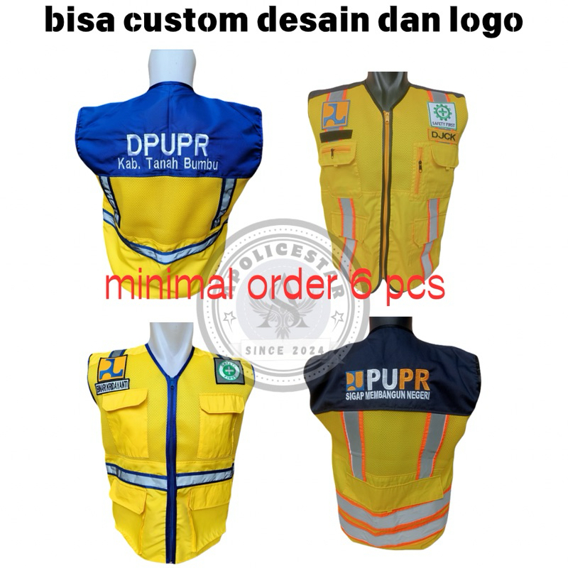 Jual Rompi PU / PUPR safety proyek lapangan kombinasi bahan tebal ...
