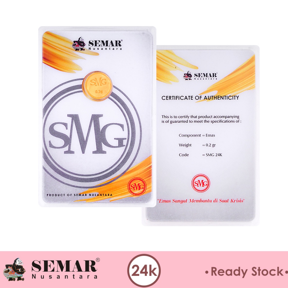 Jual Harga Khusus Logam Mulia SMG Gold Press 2gram Emas Batangan Semar ...