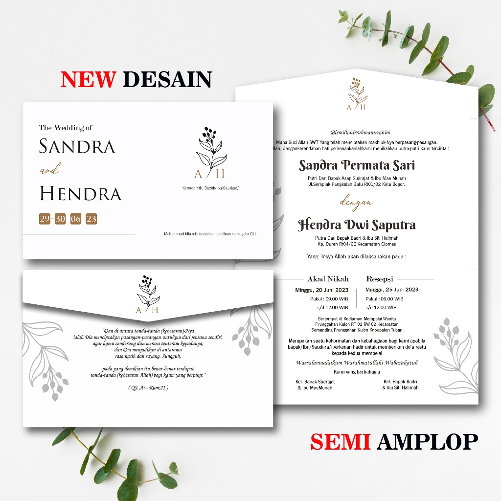 Jual UNDANGAN PERNIKAHAN SEMI AMPLOP - UNDANGAN PERNIKAHAN / UNDANGAN ...