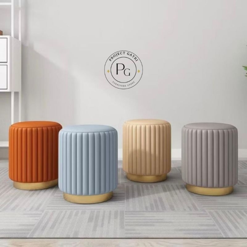 Jual RAYA STOOL SOFA BULAT MINIMALIS SOFA AESTETIC SOFA MEJA RIAS ...
