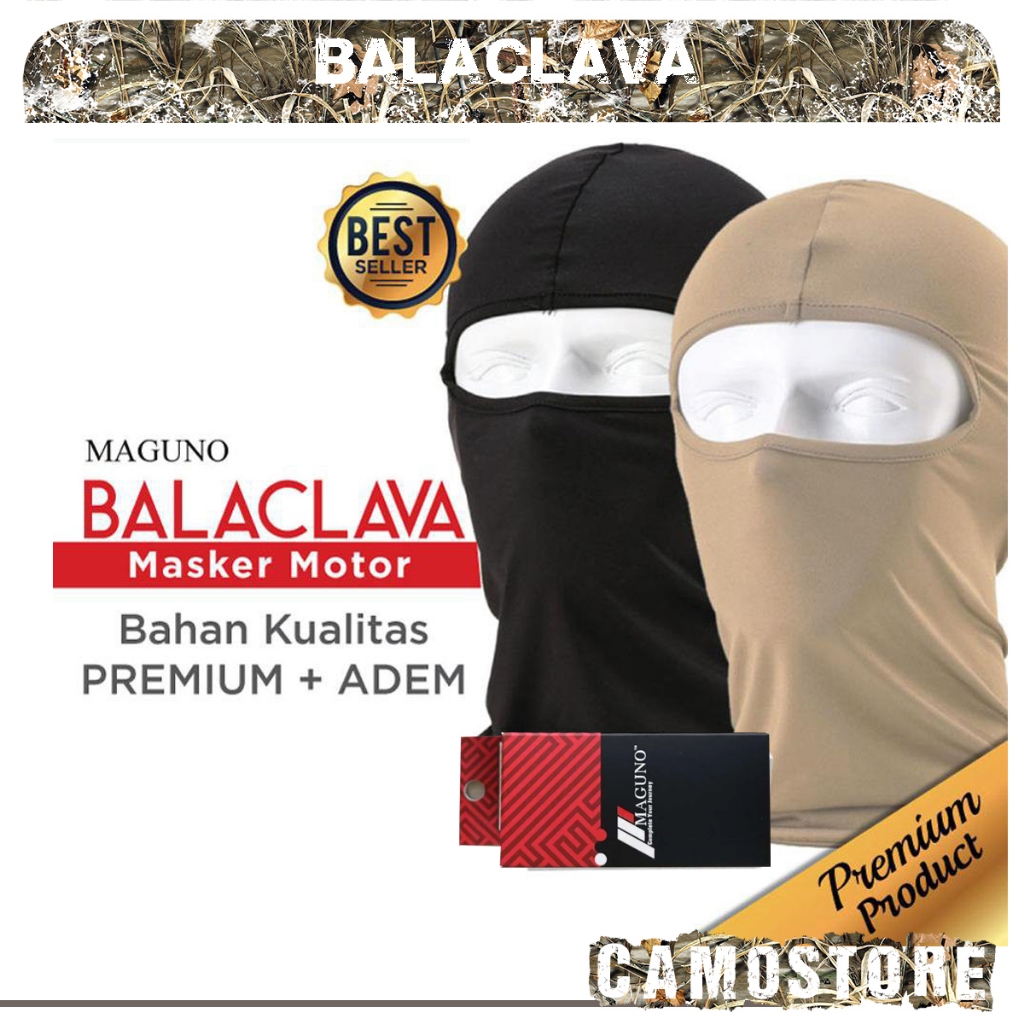 Jual Balaclava Premium Maguno Masker Motor Baff Alas helm | Shopee ...