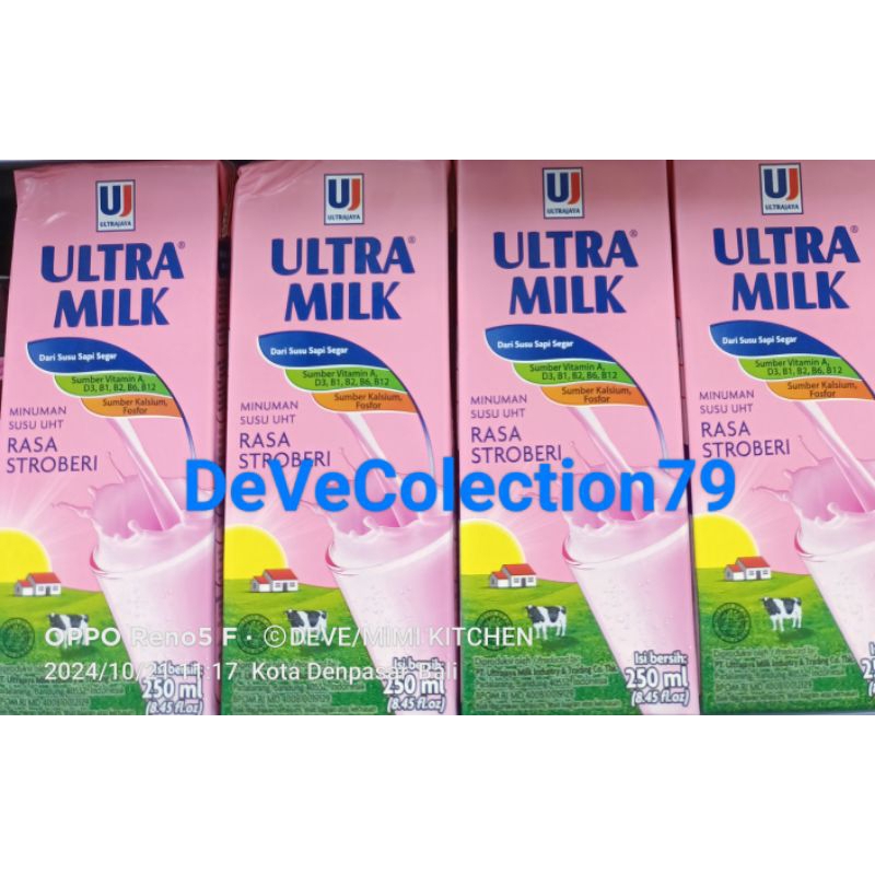Jual Susu Ultra Strawberry 250ml | Shopee Indonesia