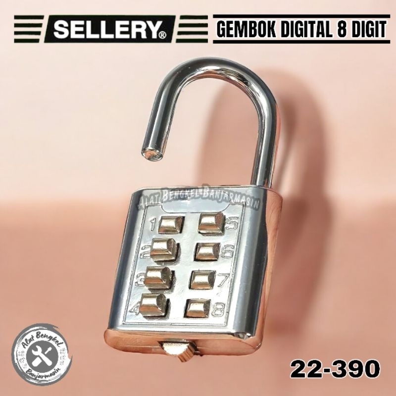 Jual GEMBOK DIGITAL "SELLERY" 22-390 8 DIGIT ||GEMBOK GANTUNG PAKAI ...
