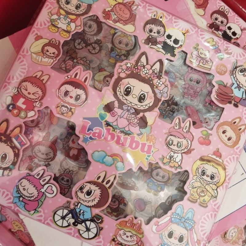 Jual STIKER LABUBU SANDRIO KUROMI LOTSO ISI 100 LEMBAR | Shopee Indonesia