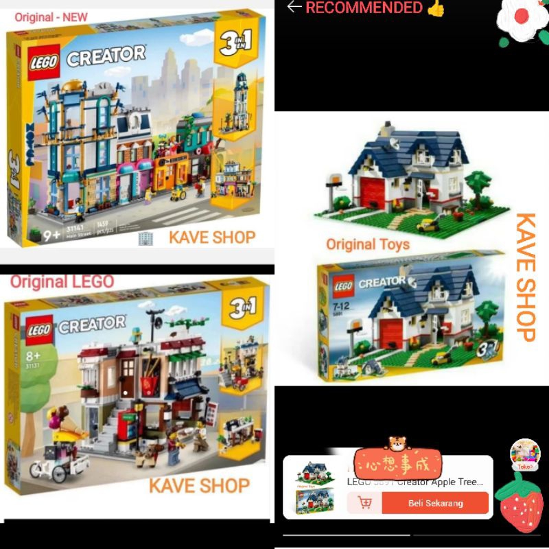 Jual LEGO 31141 Creator : Main Street - LEGO 31131 Creator : Downtown ...
