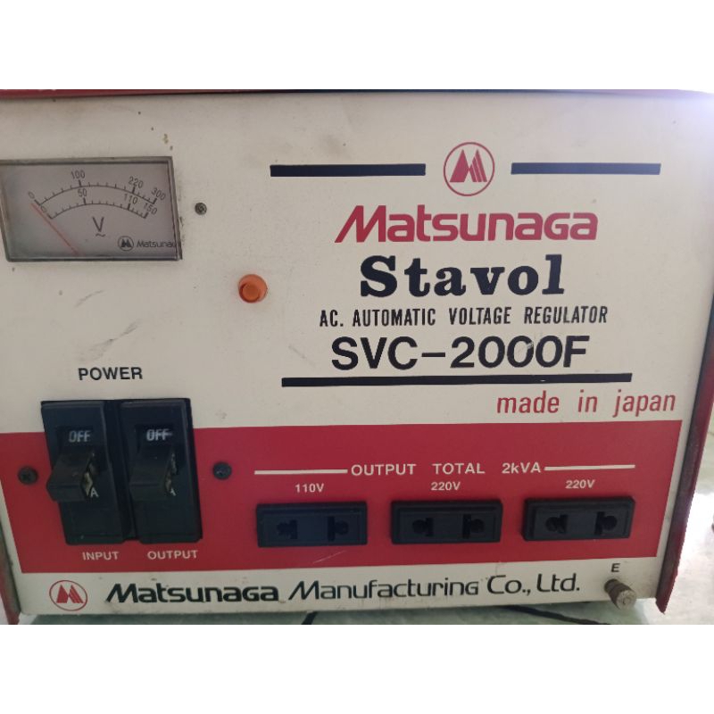 Jual stabilizer stavol matsunaga 2000F made in japan | Shopee Indonesia