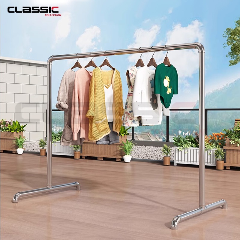 Jual Stand Hanger/Rak Baju Gantung/ Besi Rak Gantungan /Baju Berdiri ...