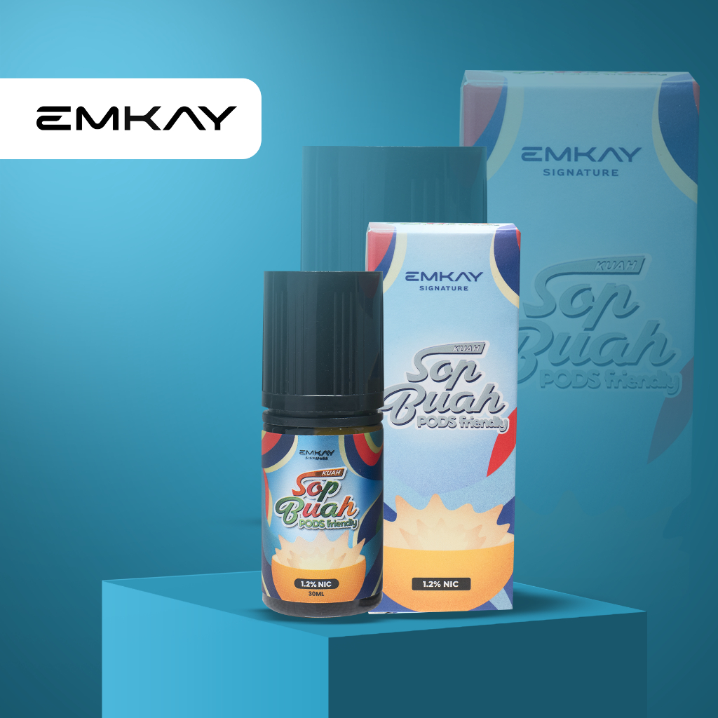 Jual Liquid Emkay Pods Friendly Kuah Sop Buah 12mg/30ml | Shopee Indonesia