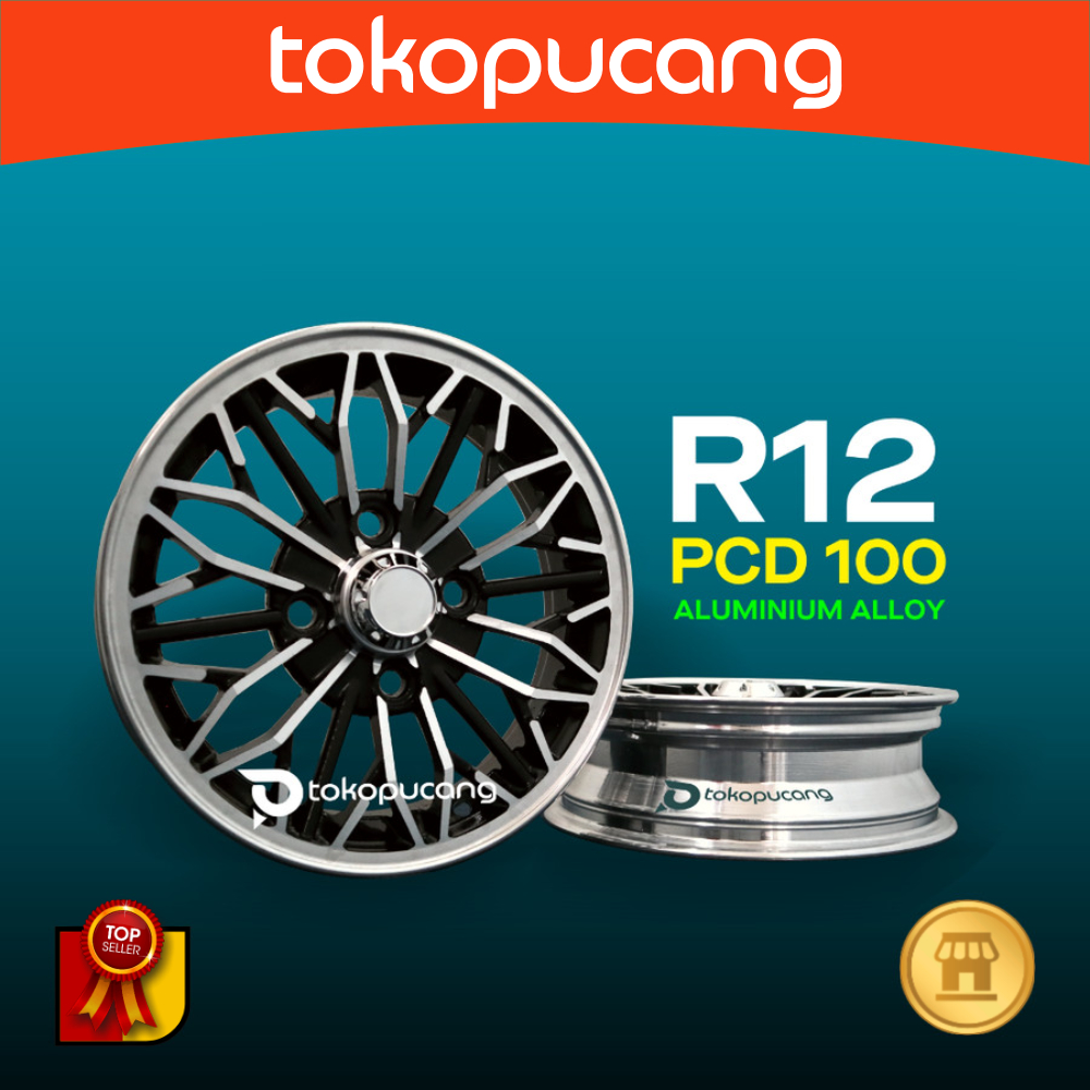 Jual Velg Racing R12 PCD 100 Ring 12 PCD100 RIM Aluminium alloy untuk ...