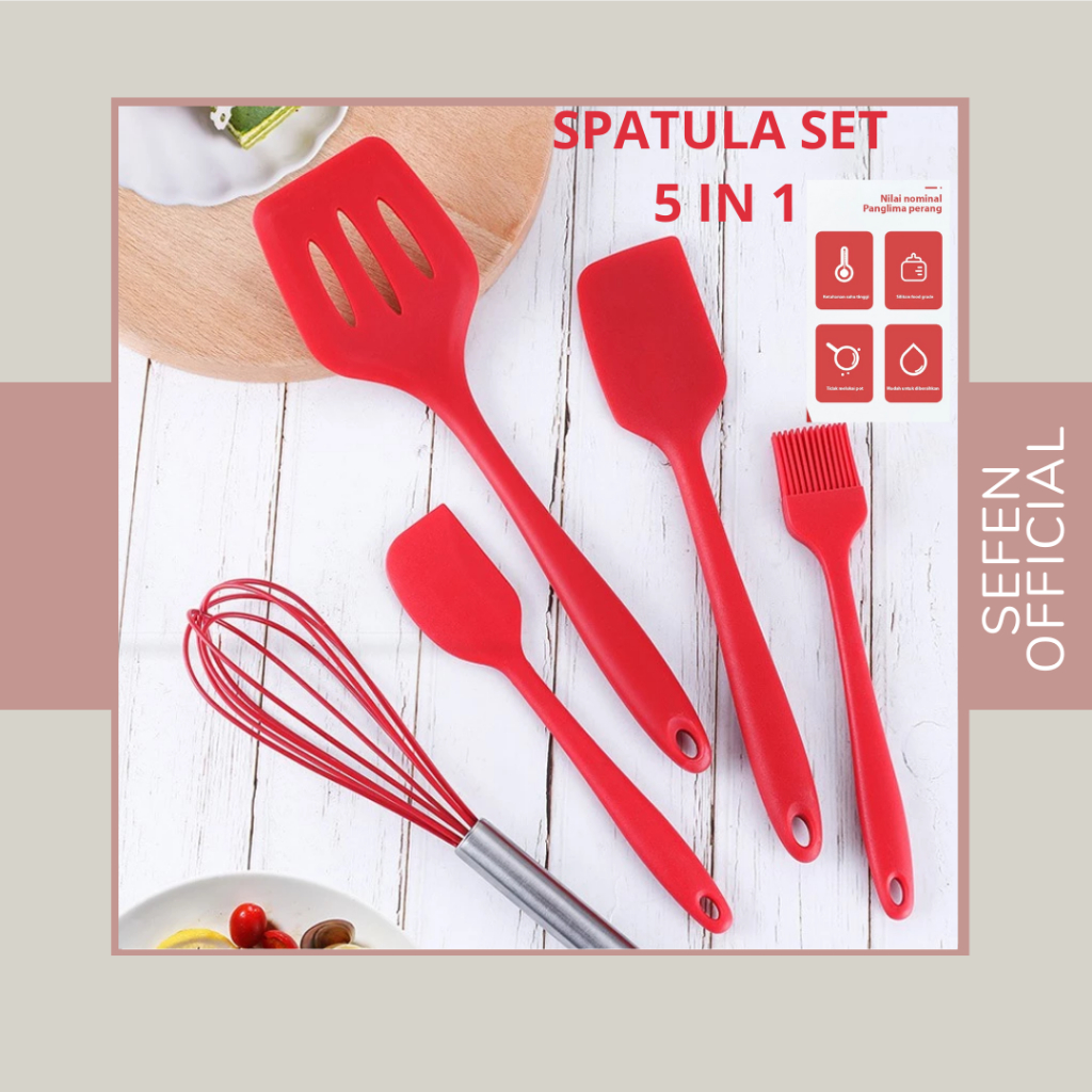 Jual Set Spatula complete Peralatan Masak Sutil Silikon Non Stick ...