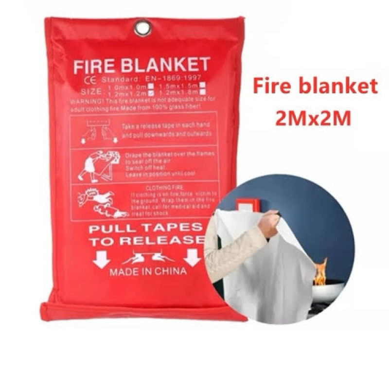 Jual Fire Blanket 2m x 2m /selimut api 2m x 2m | Shopee Indonesia
