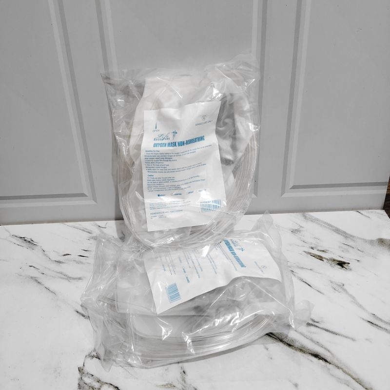 Jual Masker Oksigen NRM Dewasa / Non Rebrething Mask Dewasa Resources ...