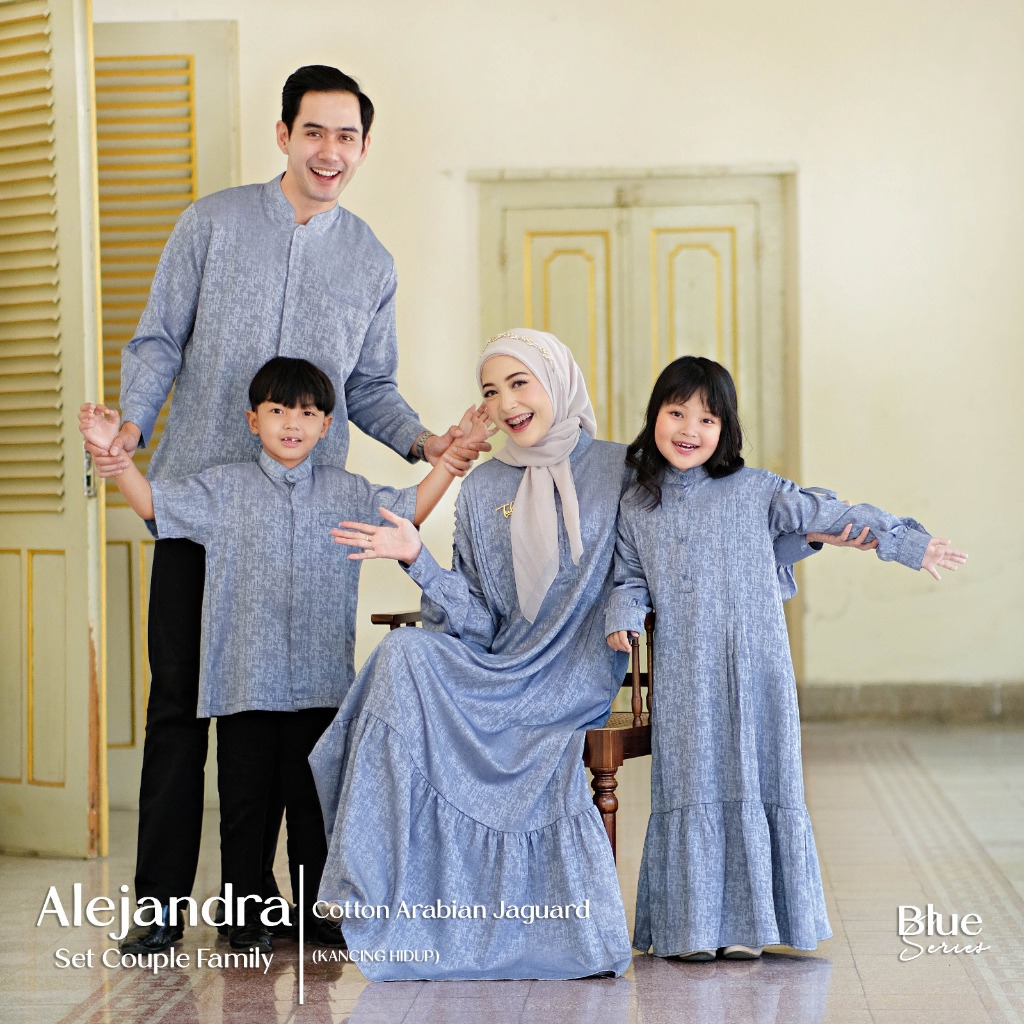 Jual Alejandra Set Couple Dress Kurta Muslim Cotton Arabian Jaguard ...