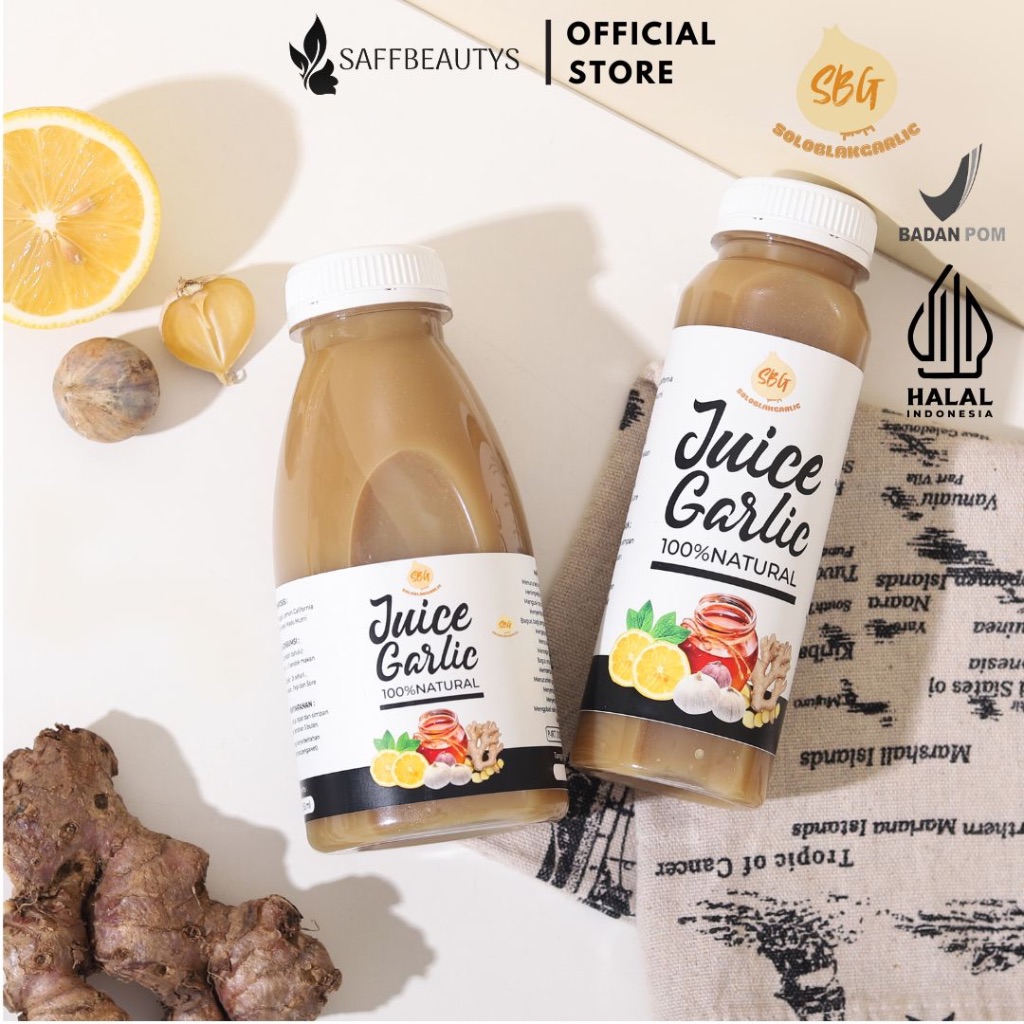 Jual Jus Bawang Putih Tunggal, Lemon California, Cuka Apel, Jahe Merah ...