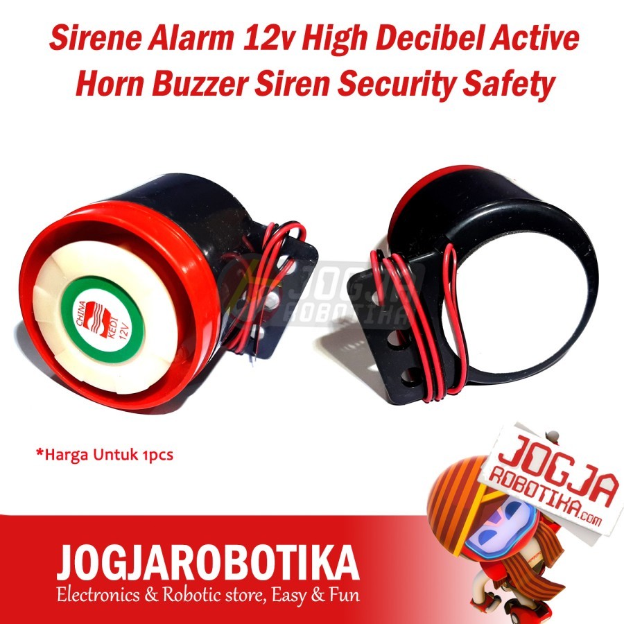 Jual Sirene Alarm 12v High Decibel Active Horn Buzzer Siren Security ...