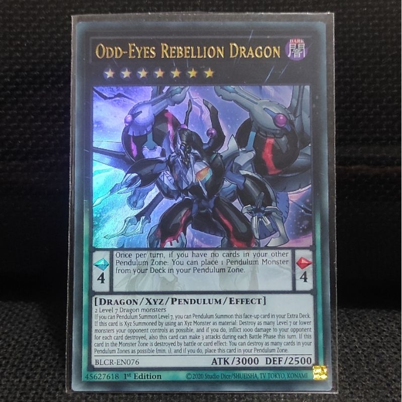 Jual Kartu Yugioh TCG Odd-Eyes Rebellion Dragon Ultra Rare UR ORI BLCR | Shopee Indonesia