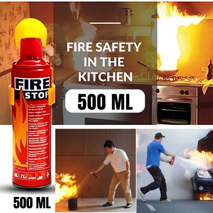 Jual Alat Pemadam Api Mini APAR Fire Stop Mobil 500ml + Braket | Shopee ...
