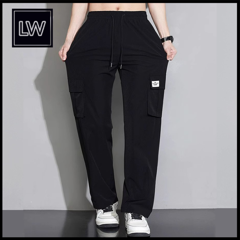 Jual Celana Cargo Panjang Pria celana cargo pria Celana kargo Banyak Kantong celana longgar ...