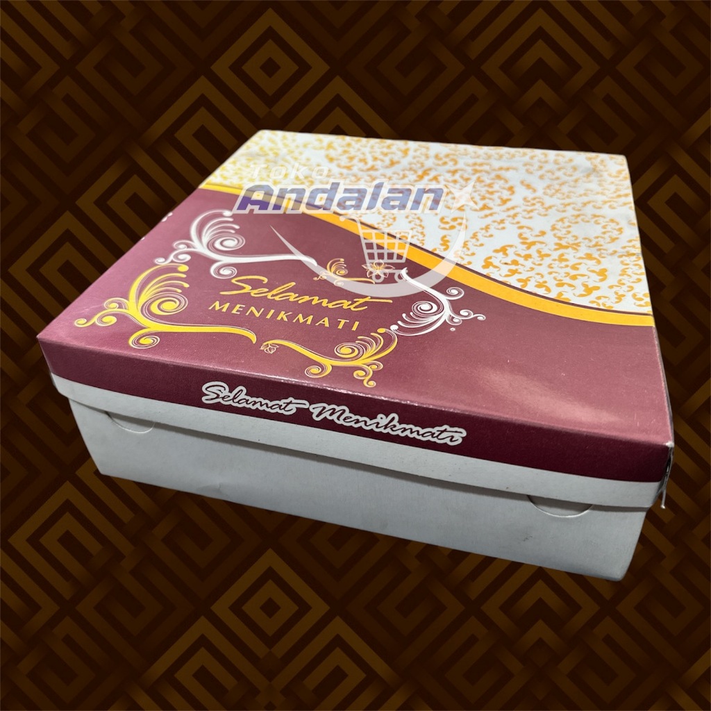 Jual Dus Nasi Kotak Ukuran 20x20 Box Nasi Polos dan Motif | Shopee ...