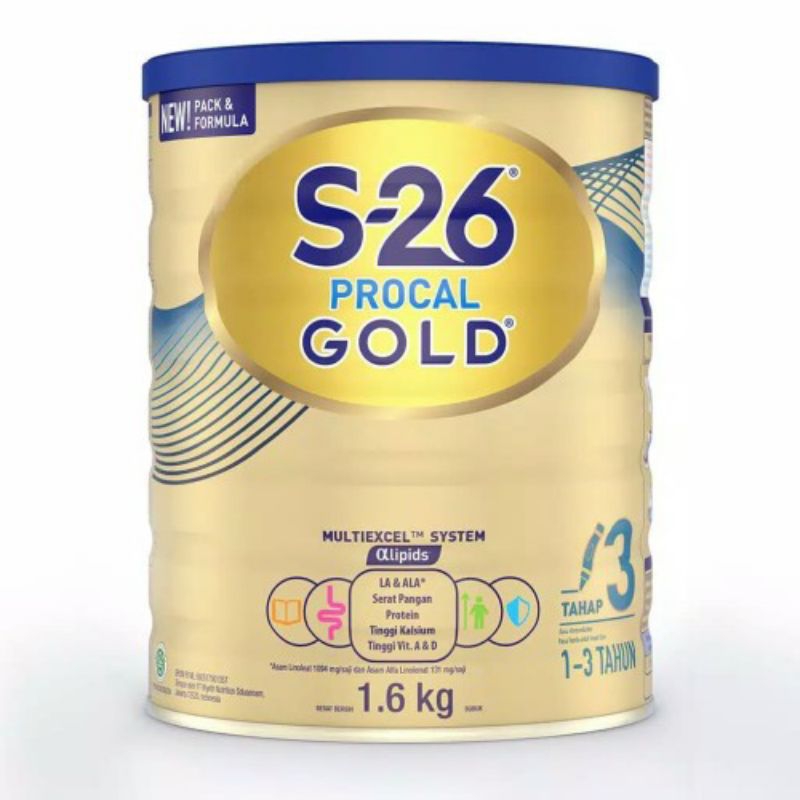 Jual S-26 PROCAL GOLD USIA 1-3TH 1,6KG | Shopee Indonesia