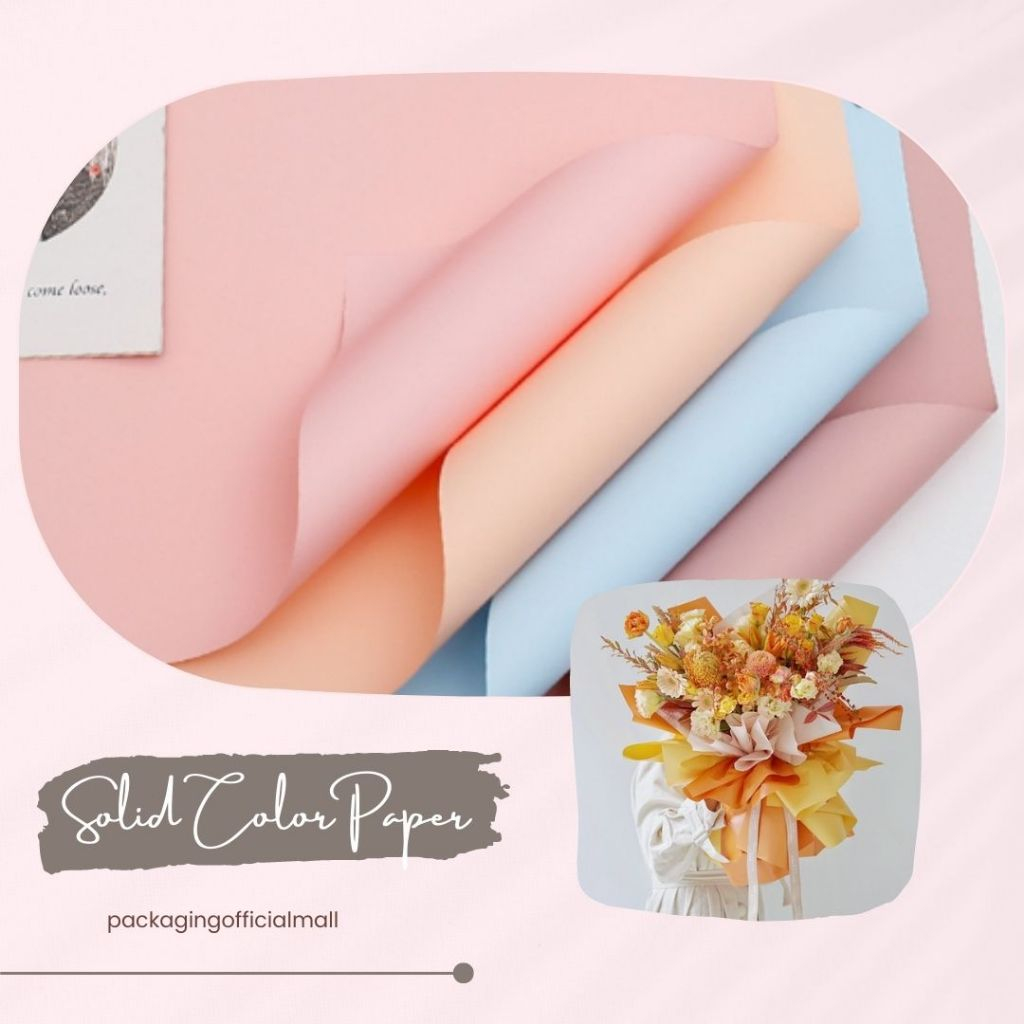 Jual SOLID COLOR PAPER / CELLOPHANE / FLORIST PAPER / KERTAS BUKET ...