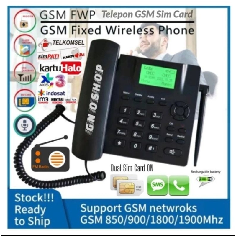 Jual Telepon GSM Rumah Kantor Pesawat Telp Telpon Telephone Phone Dual ...
