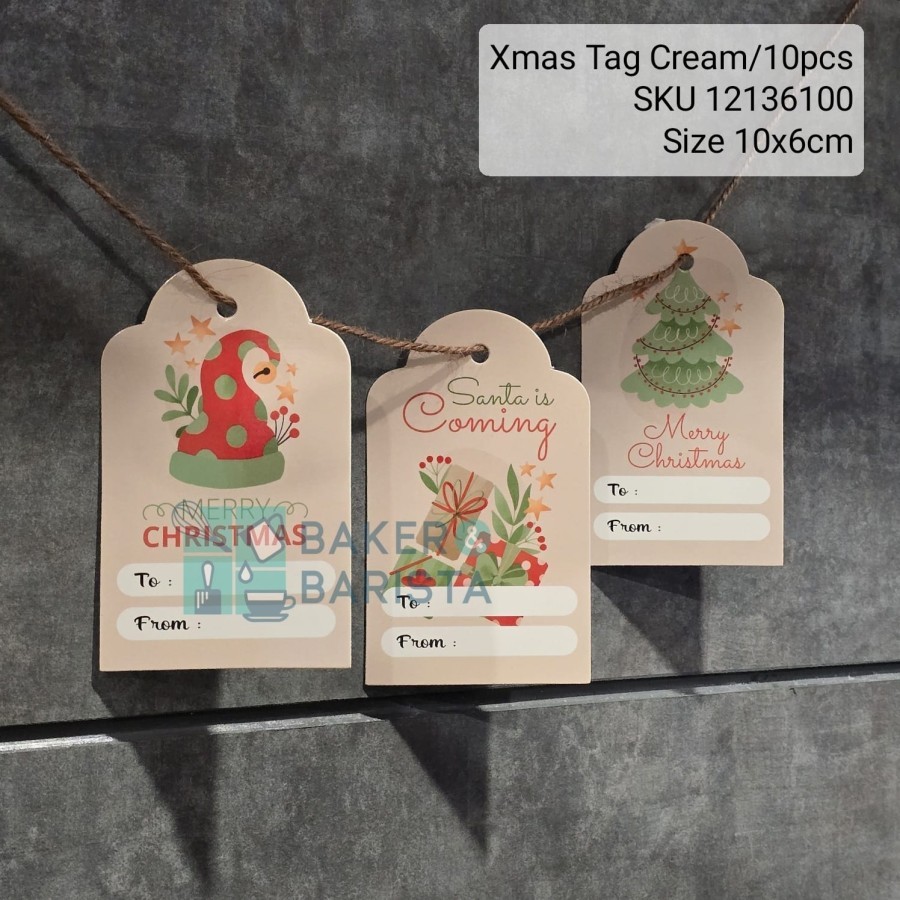 Jual Kartu Natal / Gift Tag Christmas Hanger Xmas Hang Tag Christmas ...