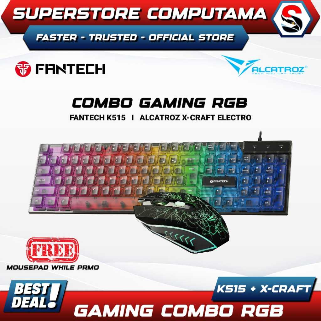 Jual Fantech Shikari K515|K-515 Transparent Keycaps Membran Gaming ...