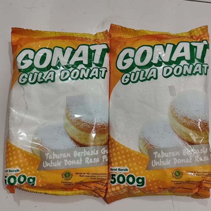 Jual Tepung Gula donat GONAT 500gr | Shopee Indonesia