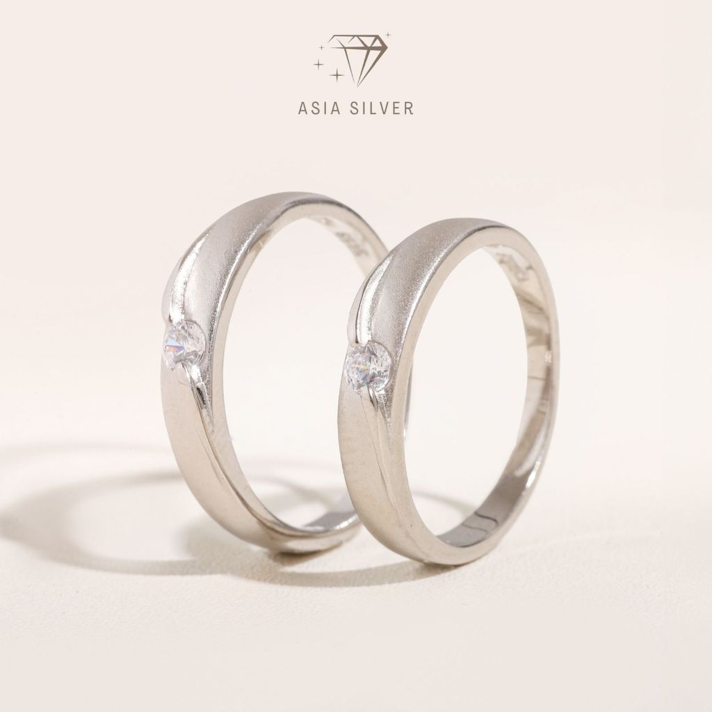 Jual Cincin Couple Perak Silver 925 Tunangan Nikah Kawin Wedding Ring ...