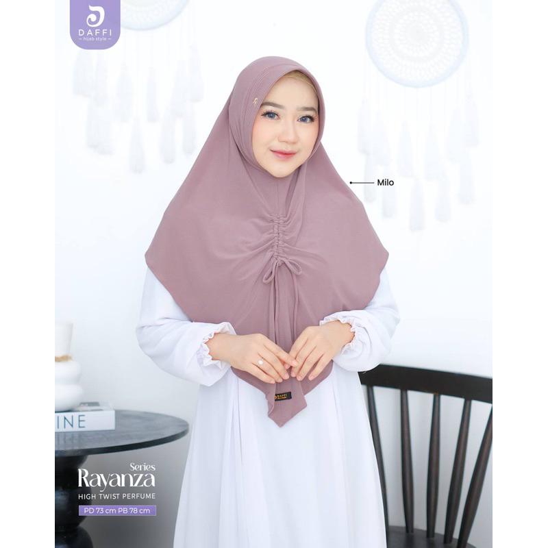 Jual RAYANZA JILBAB INSTANT ORI DAFFI AKSEN SERUT DEPAN | Shopee Indonesia
