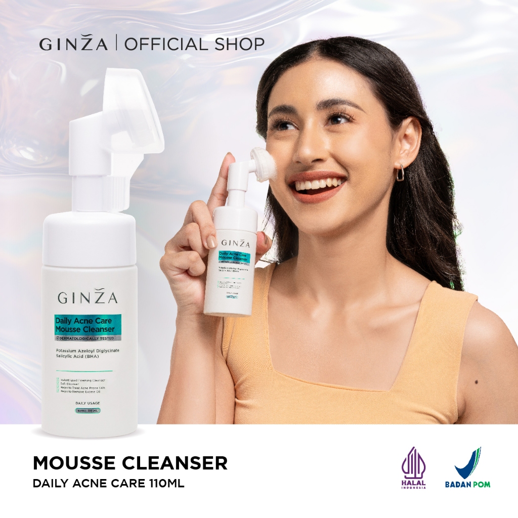 Jual Ginza Beauty Mousse Cleanser Acne Care | Sabun Cuci Muka Anti ...