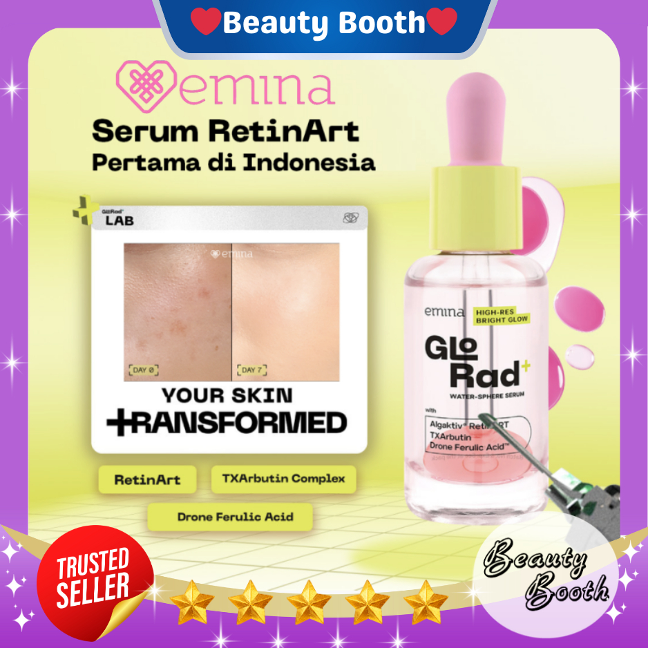 Jual EMINA Glo Rad+ Hi-Res Bright Glow Water Sphere Serum 20ml - Beauty ...