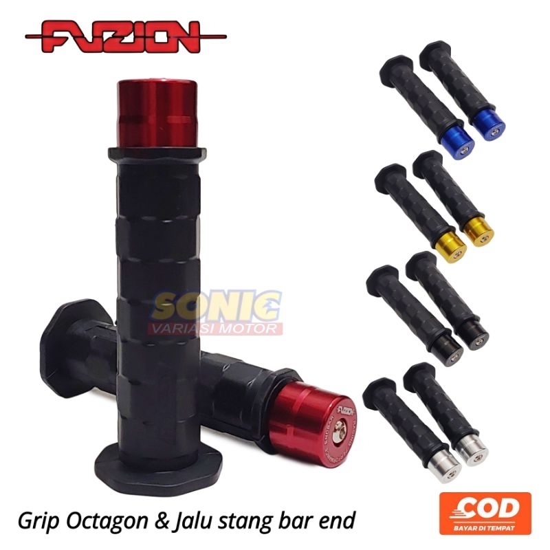 Jual GRIP OCTAGON HAND GRIP OCTAGON JALU STANG FULL CNC UNIVERSAL COCOK ...