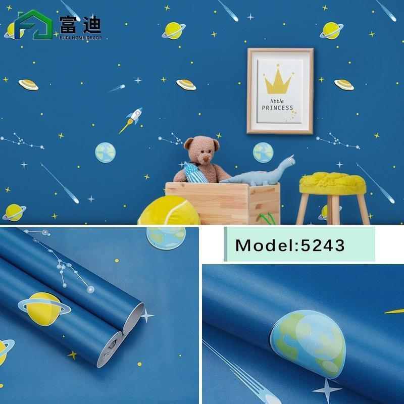 Jual WALLPAPER DINDING MOTIF LUAR ANGKASA 10m x 45cm | Shopee Indonesia