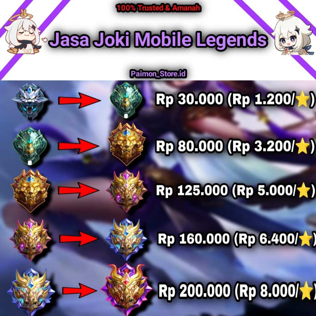 Jual Jasa Joki Mobile Legends | Shopee Indonesia