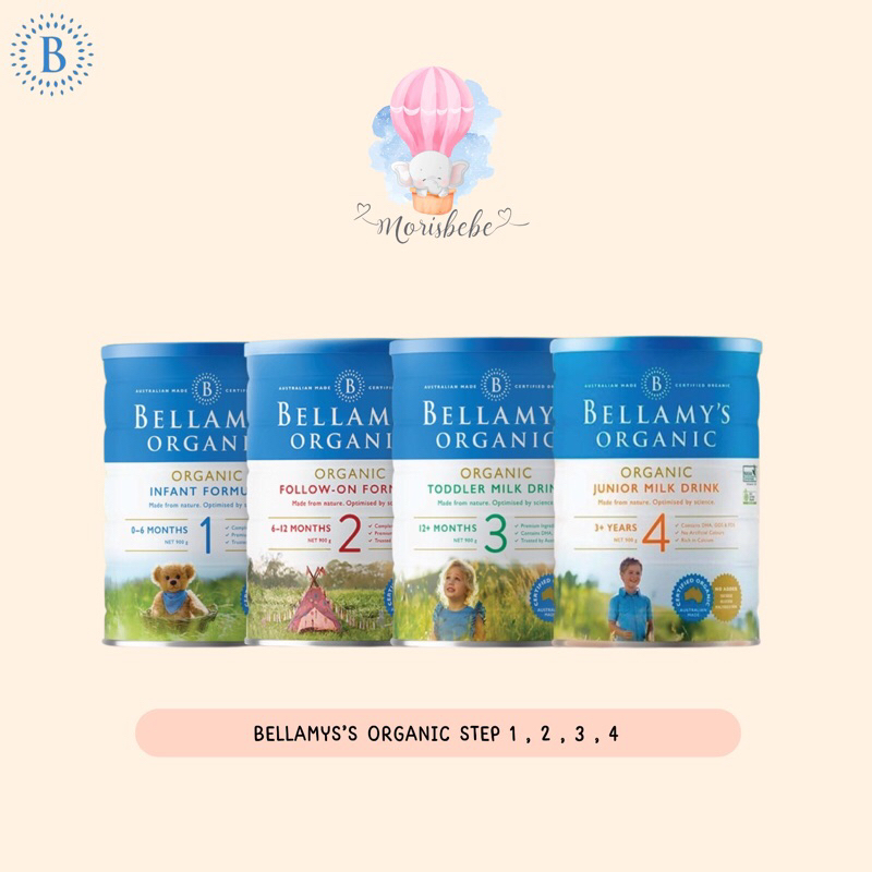 Jual BELLAMYS ORGANIC STEP 1, STEP 2, STEP 3, STEP 4 - SUSU FORMULA ...