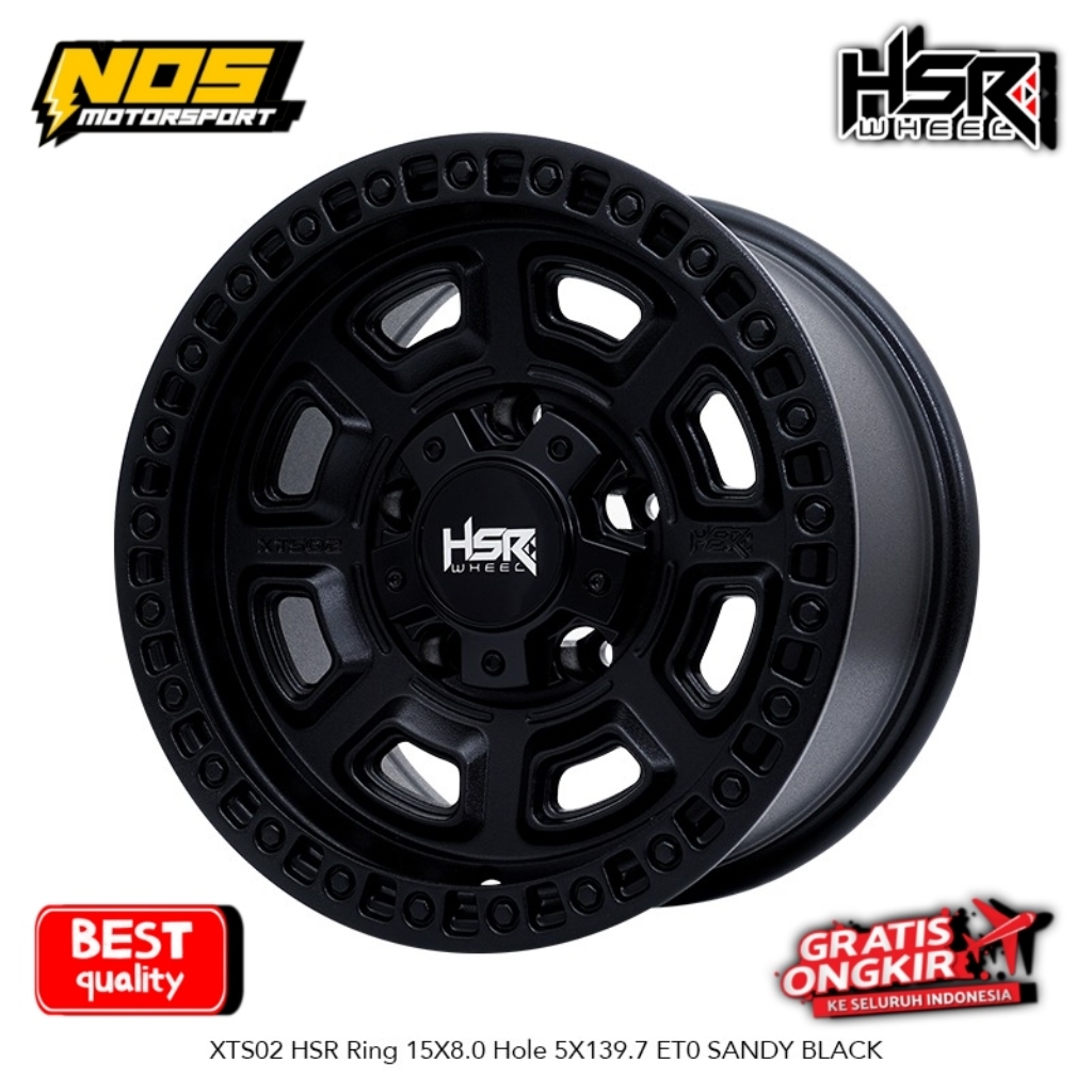 Jual VELG JIMNY TAFT ESCUDO R15 LEBAR 8 BAUT 5X139 ET0 HSR XTS02 RING ...