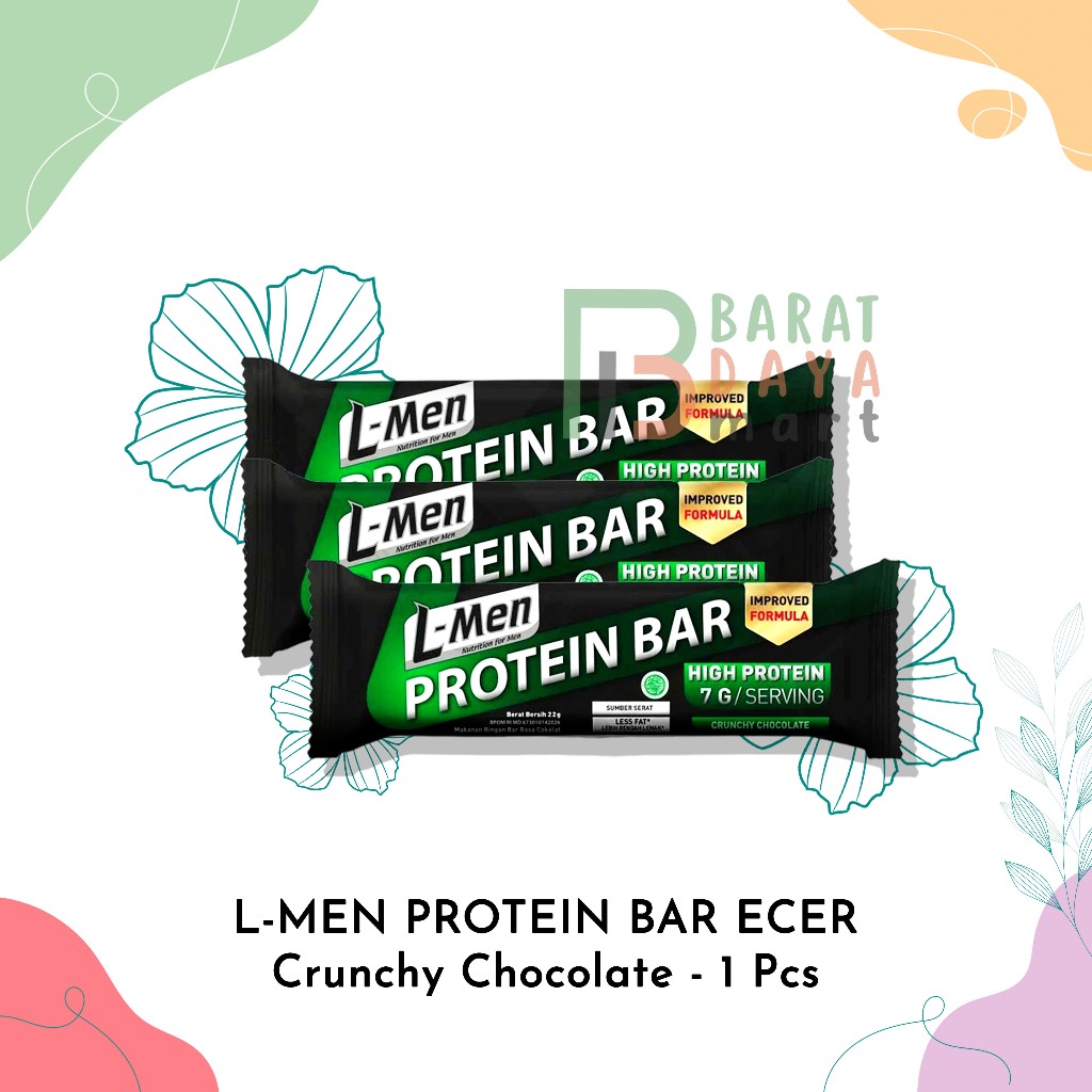 Jual L-Men Protein Bar Crunchy Chocolate 7gr - 1 Pcs - Harga ECER ...